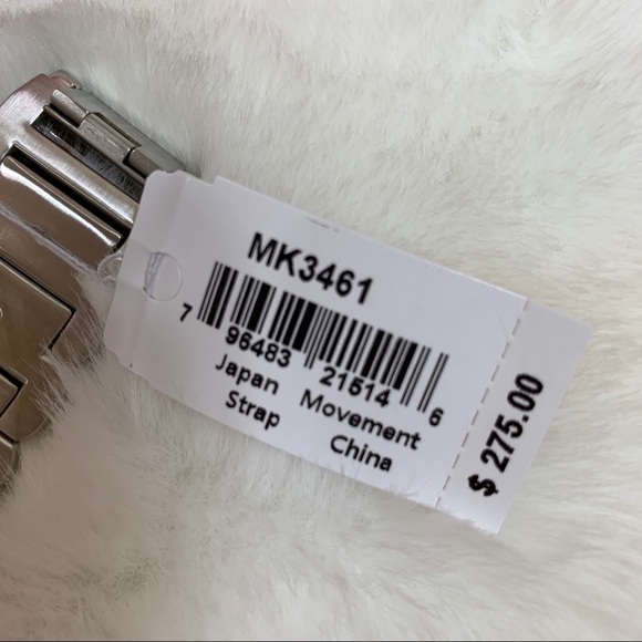 Michael Kors | Accessories | Michael Kors Runway Mk Logo Glitz Watch ...